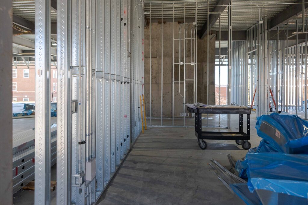 Behind the Build: ETSU Academic Building Drywall Framing and Finishing ...